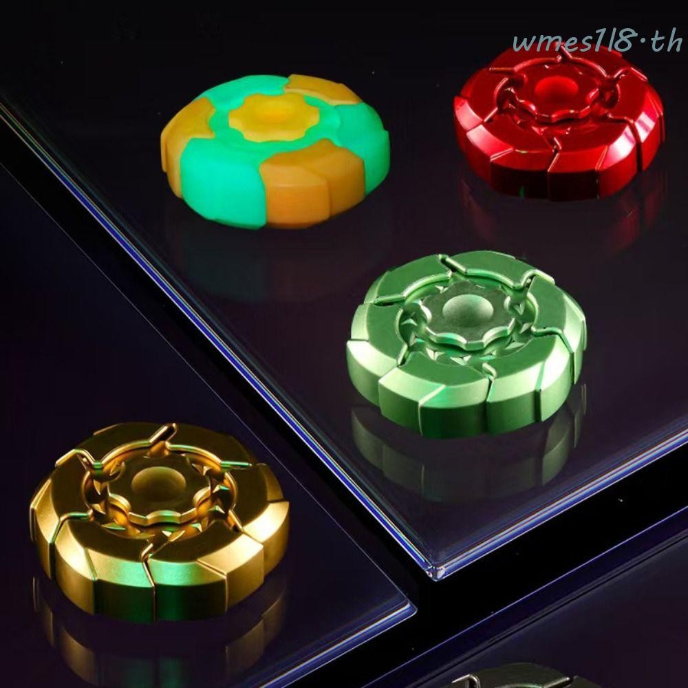 WMES1 Luminous Fidget Spinner, Luminous Silent Bearing Spinning Top, Creative Rotator Design 360 ...