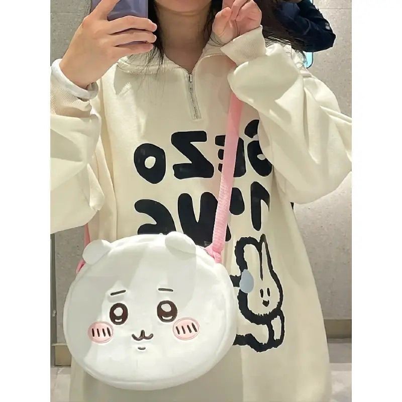 Chikawa Cute Messenger Bag Usaki Cute Japanese JK Big Head Bag | Shopee ...