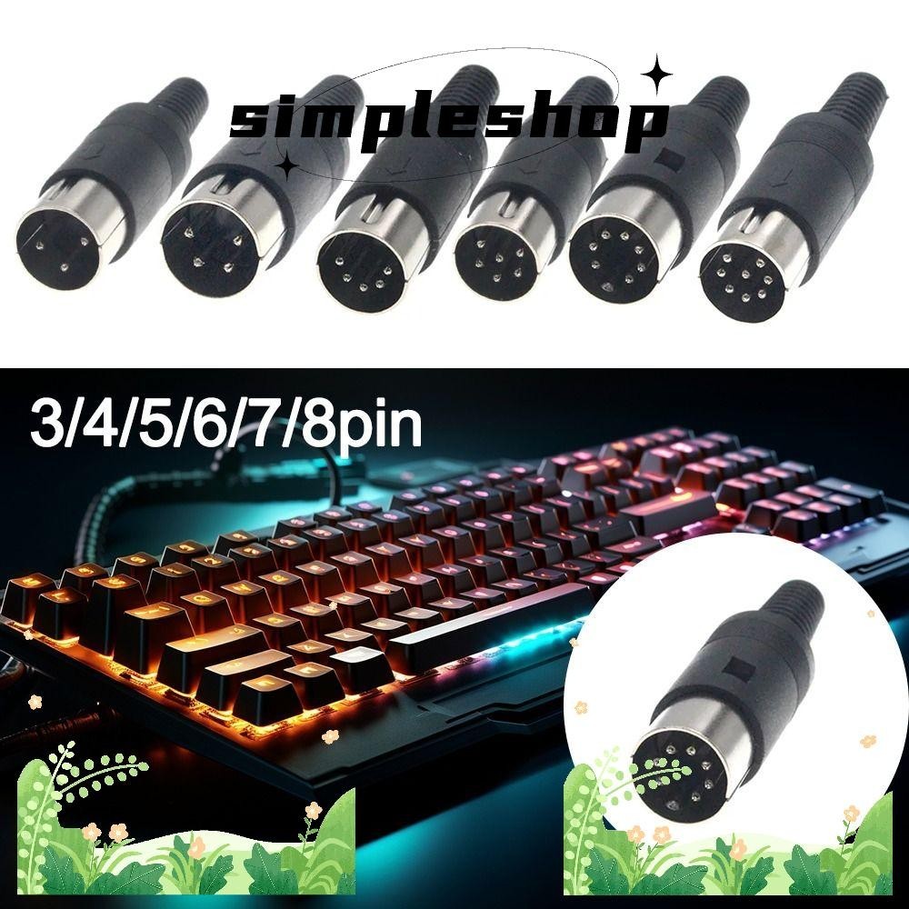 Simple DIN ชายหญิงปลั๊ก, 3pin 4pin 5pin 6pin 7pin 8 Pin MIDI Power ...