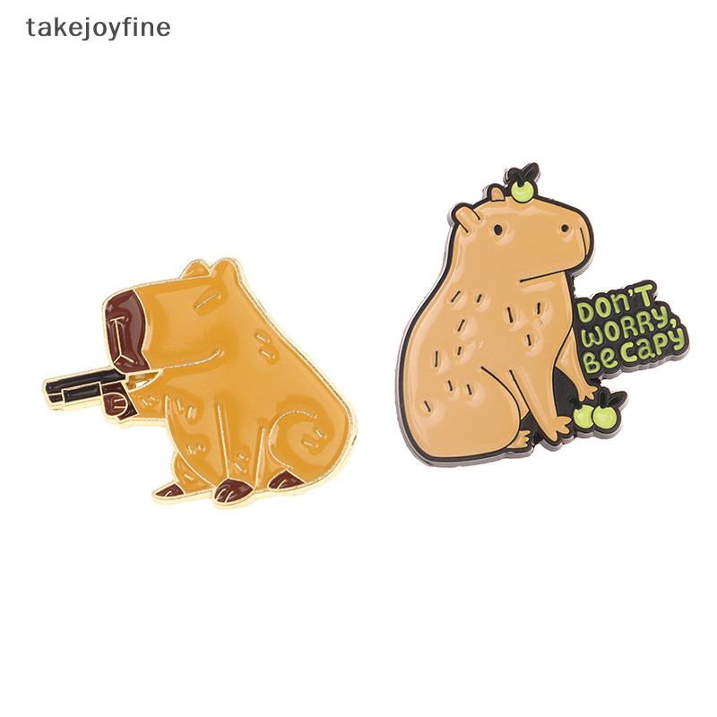 Tfth น่ารักการ์ตูน Capybara Pin น่ารักเสื้อผ้าเข็มกลัดกระเป๋าเป้สะพาย ...