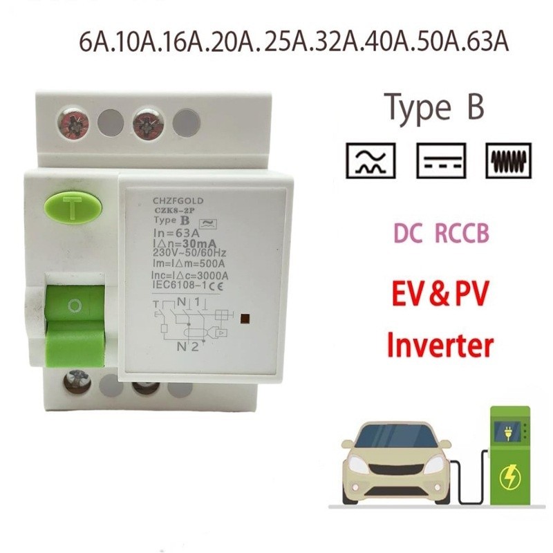Factory Direct Sales RCCB Type B LED Circuit Breaker 80A 2P/4P Elcb ...