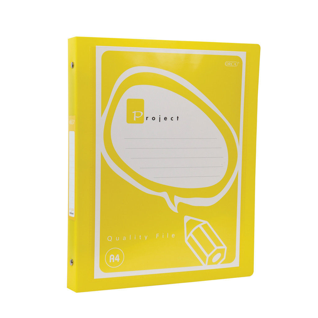 ORCA แฟ้มโชว์เอกสาร 3 ห่วง A4 รุ่น A-333 สีเหลือง | Shopee Thailand