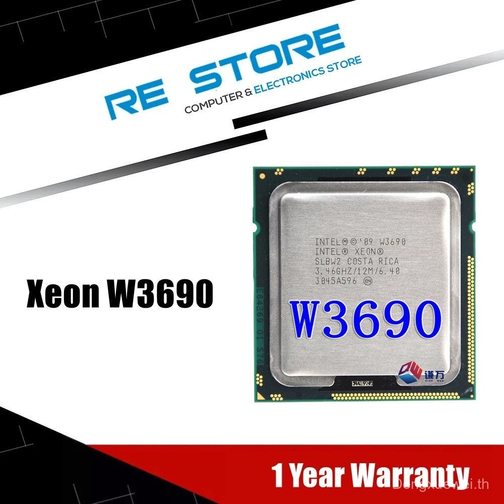 [套装内] โปรเซสเซอร์ Intel Xeon w3690 3.4GHz 6 ‑ 12汽程cpu 12M 130W LGA 1366 ...