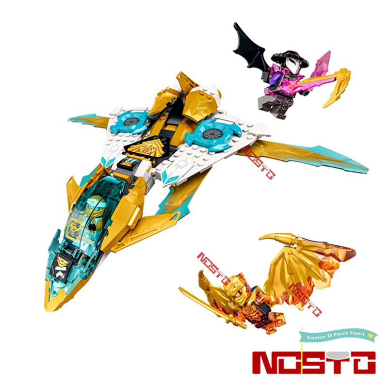 Zanes Golden Dragon Jet 71770 Ninjago: Crystallized Building Blocks ...