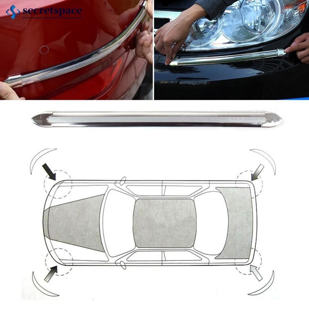 Secretspace 4 ชิ้นรถขอบกันชนป้องกันแถบGuard Anti-collision Strip ...