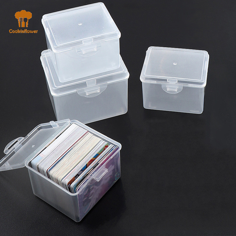 Ckfr กล่องเก็บของพลาสติกใส Photocards กล่องเก็บการ์ดขนาดเล็ก Desk ...