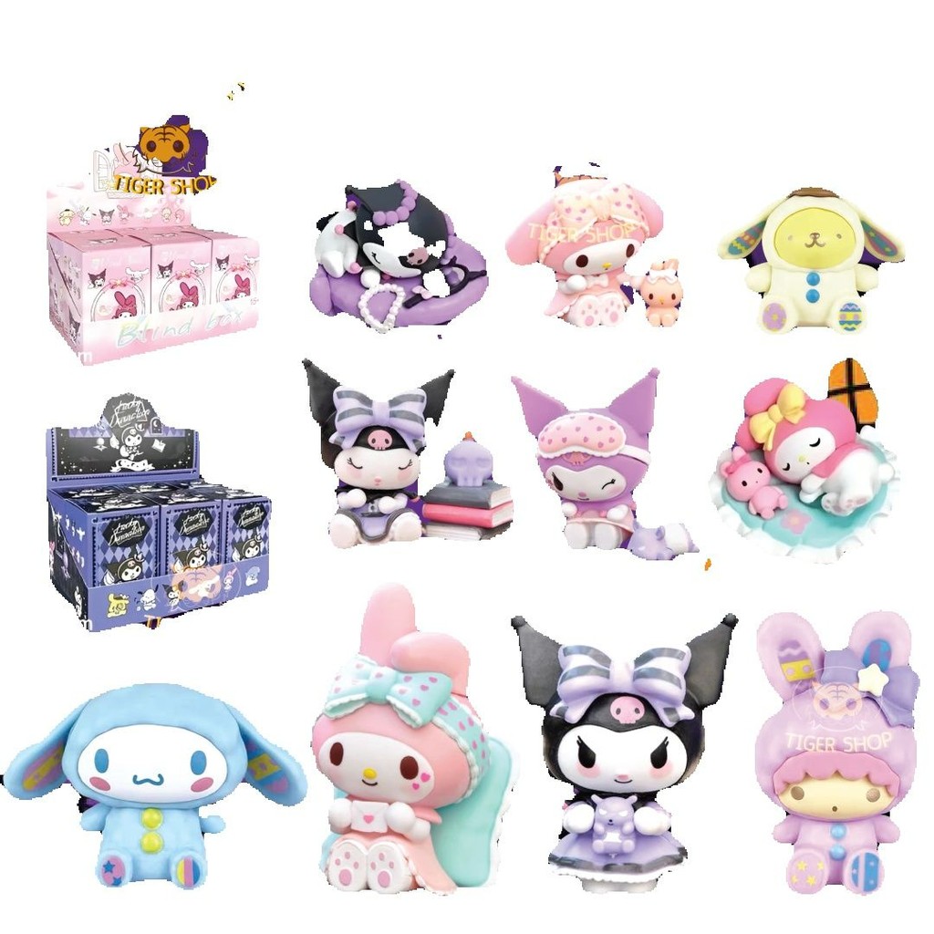 กล่องโมเดลตัวการ์ตูนคละแบบ แบบ 1 ชิ้น Sanrio Blind Box Multiple Series ...
