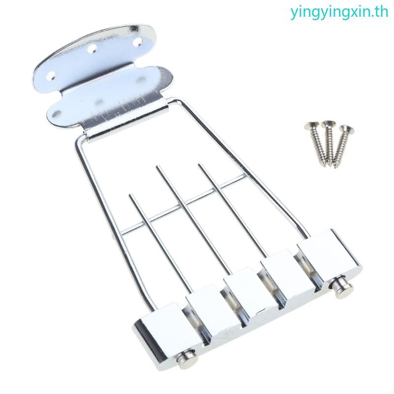 Yin Tailpiece สะพานกีตาร์โลหะ Tailpiece สะพาน 4 Strings Bass Trapeze ...