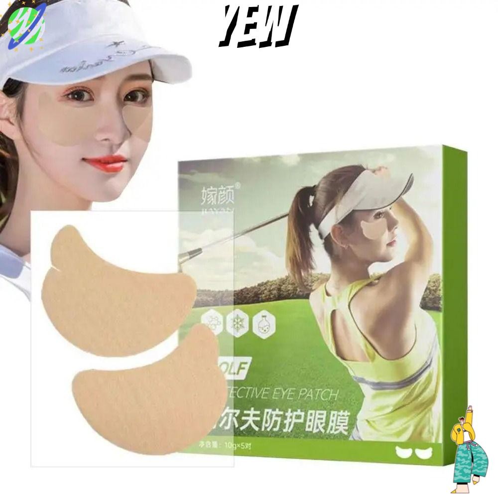 Yew 5 คู่ UV Face Patch, Sunblock Gel Fresh Jelly Sun Patch, Golf Sun ...