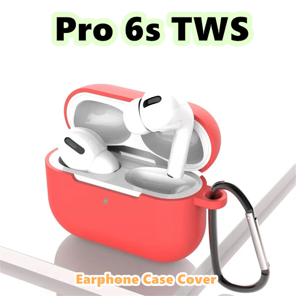 คุณภาพสูงFor Pro 6s TWS Case ชุดสีทึบซิลิโคนอ่อนนุ่มหูฟังกรณีปลอกฝาครอบ | Shopee Thailand