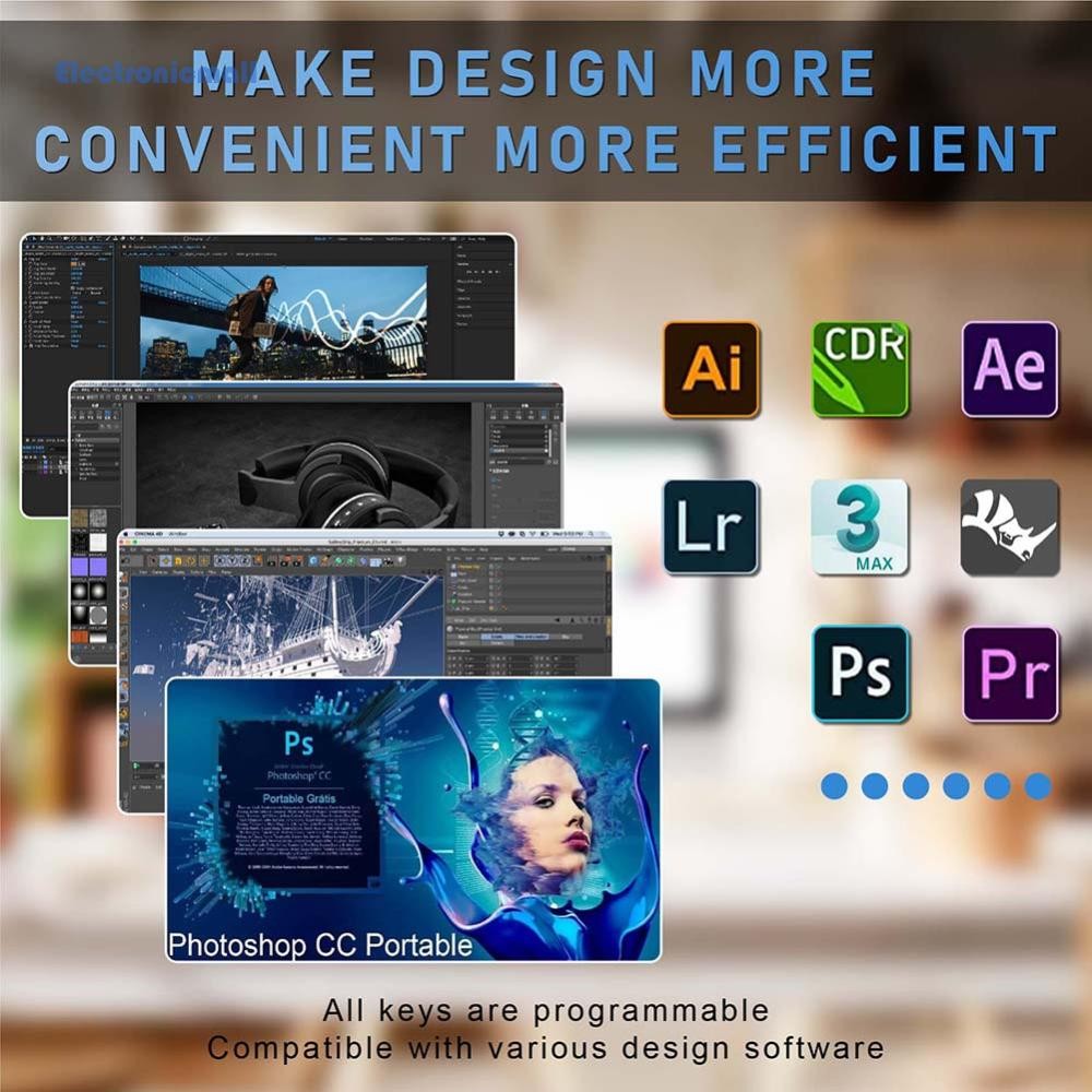 12 Key 2 Knob Programming Macro Custom Knob Keyboard Mechanical Hotswap Macropad ...