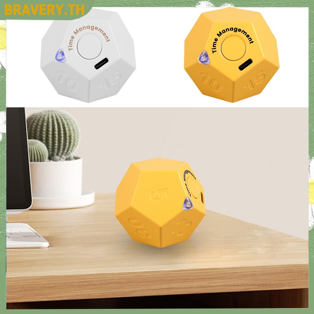 Cube Timer 450mAh ชาร์จ Mini Time Management Cube 2 โหมดปลุก Pomodoro ...