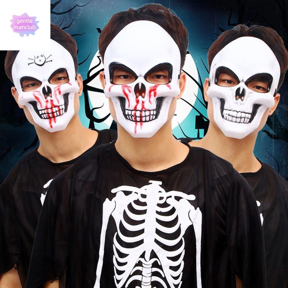 Gentlemanclub Skeleton Ghost Festival Mask, แต่งตัวคอสเพลย์ฮาโลวีน ...