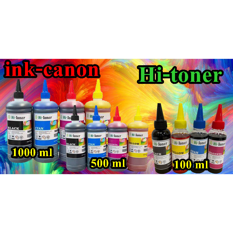 หมึกเติม Canon 100ml จำนวน 4ขวด ใช้ได้กับ Printer Canon ทุกรุ่น จำนวน 4 ...