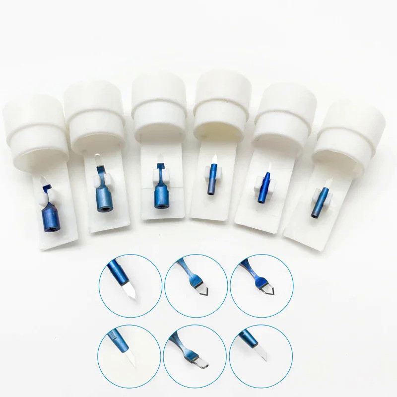 Ophthalmic keratome knife Straight double lancet Crescent blade ...