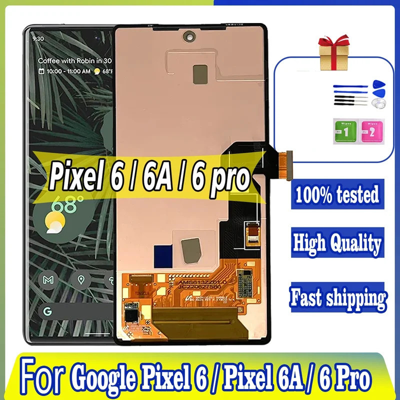 ทดสอบ AMOLED LCD สําหรับ Google Pixel 6 พิกเซล 6A จอแสดงผล Touch สําหรับ Google Pixel 6 Pro 6Pro ...