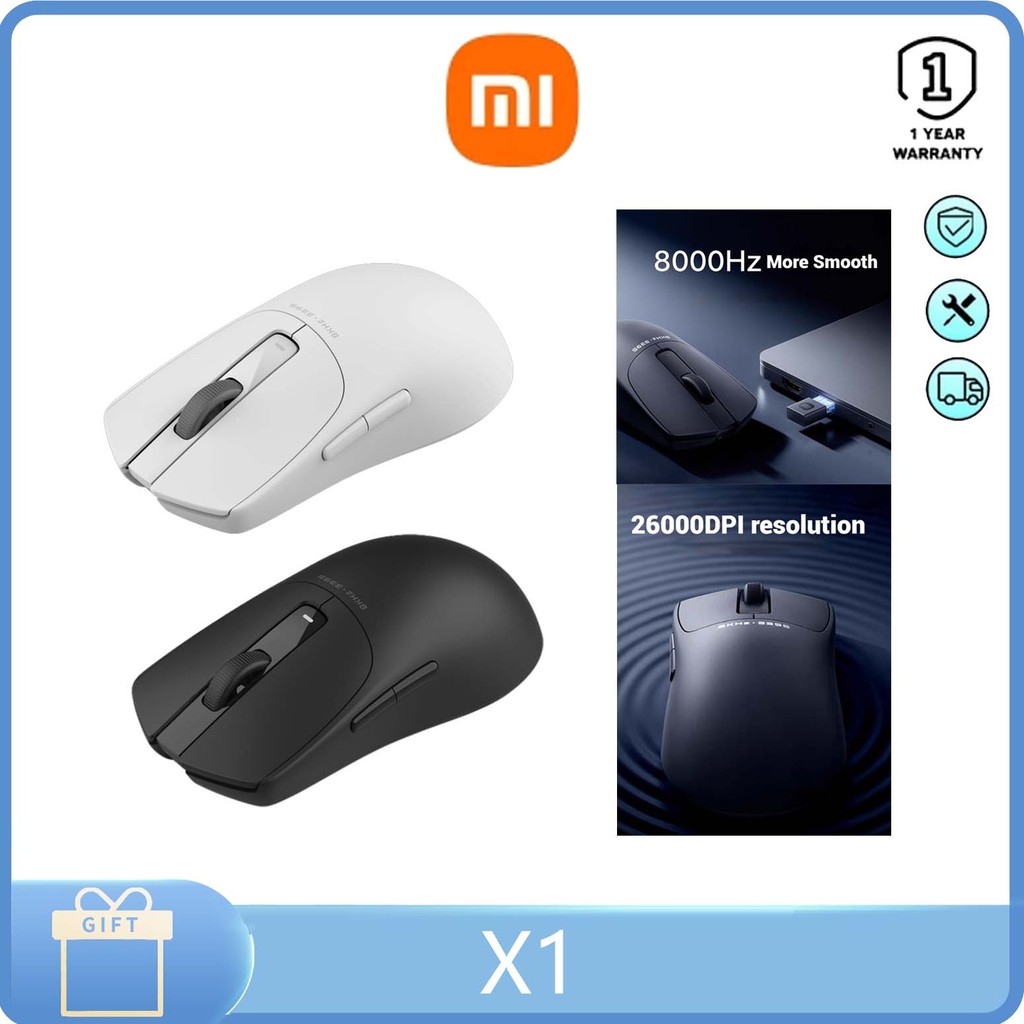Xiaomi X1 esports Gaming Tech Sense Wired Wireless Mouse 3395 sensor ...