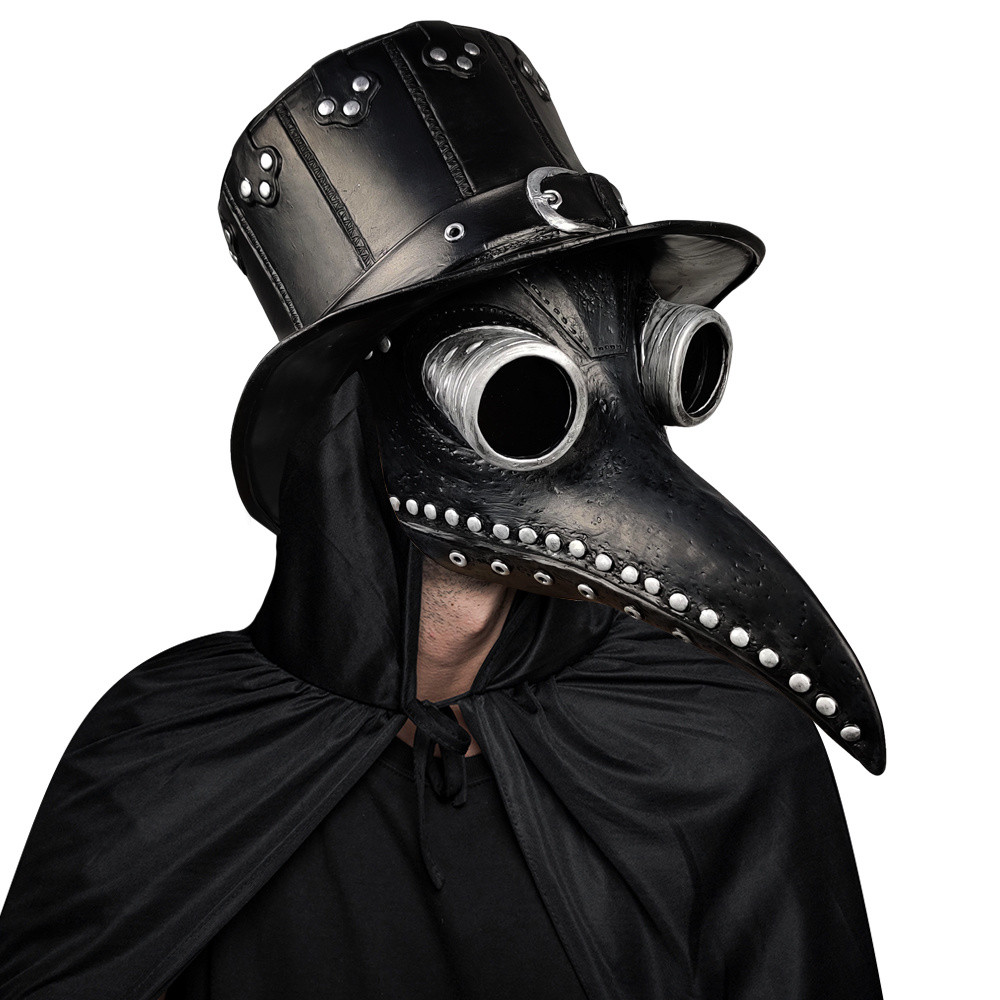 Doctor Beak Mask Full Face ฮาโลวีน Steampunk หน้ากากสยองขวัญ Crow Beak ...
