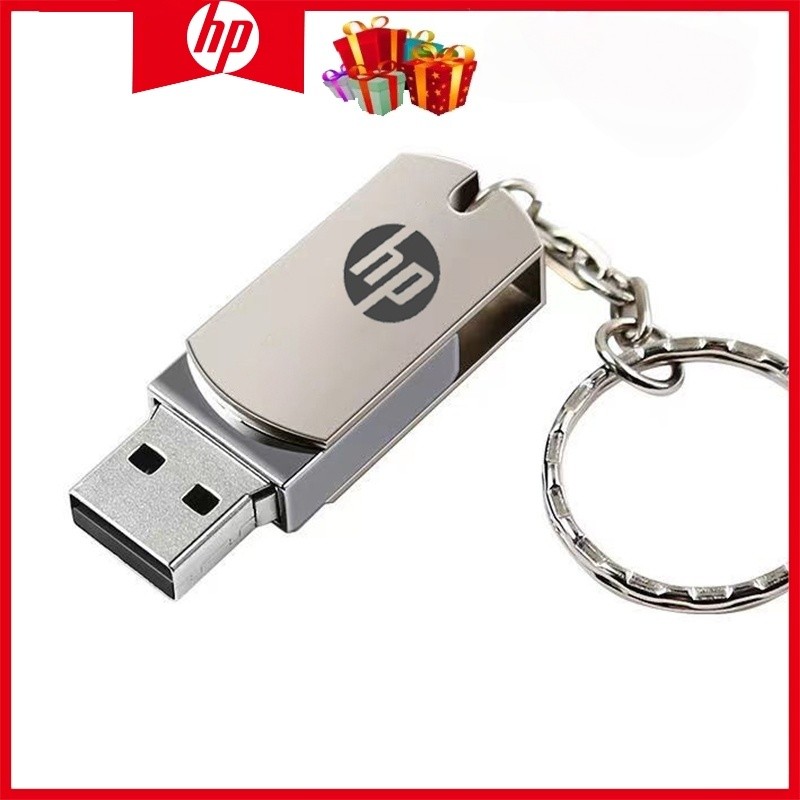 HP แฟลชไดรฟ์โลหะ 1GB 2GB 4GB 8GB 16GB 32GB 64GB 128GB 1TB 2TB USB3.0 ...