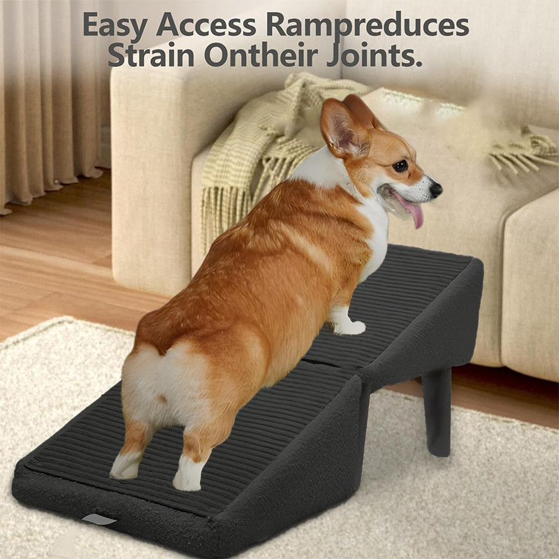 บ้าน 2-in-1 Convertible ไม้ Home Step สตูลสุนัข Ramp บันได, สุนัข Ramp ...