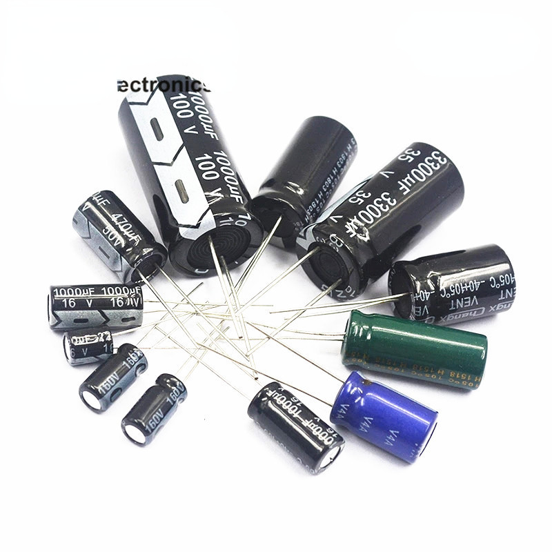 In-line Electrolytic Capacitor 16V 22UF 33UF 47UF 100UF 220UF 330UF ...
