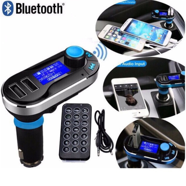 หัวชาร์จในรถ Bt66 เครื่องเล่น MP3 บลูทูธติดรถยนต์ Car Bluetooth MP3 Kit ...