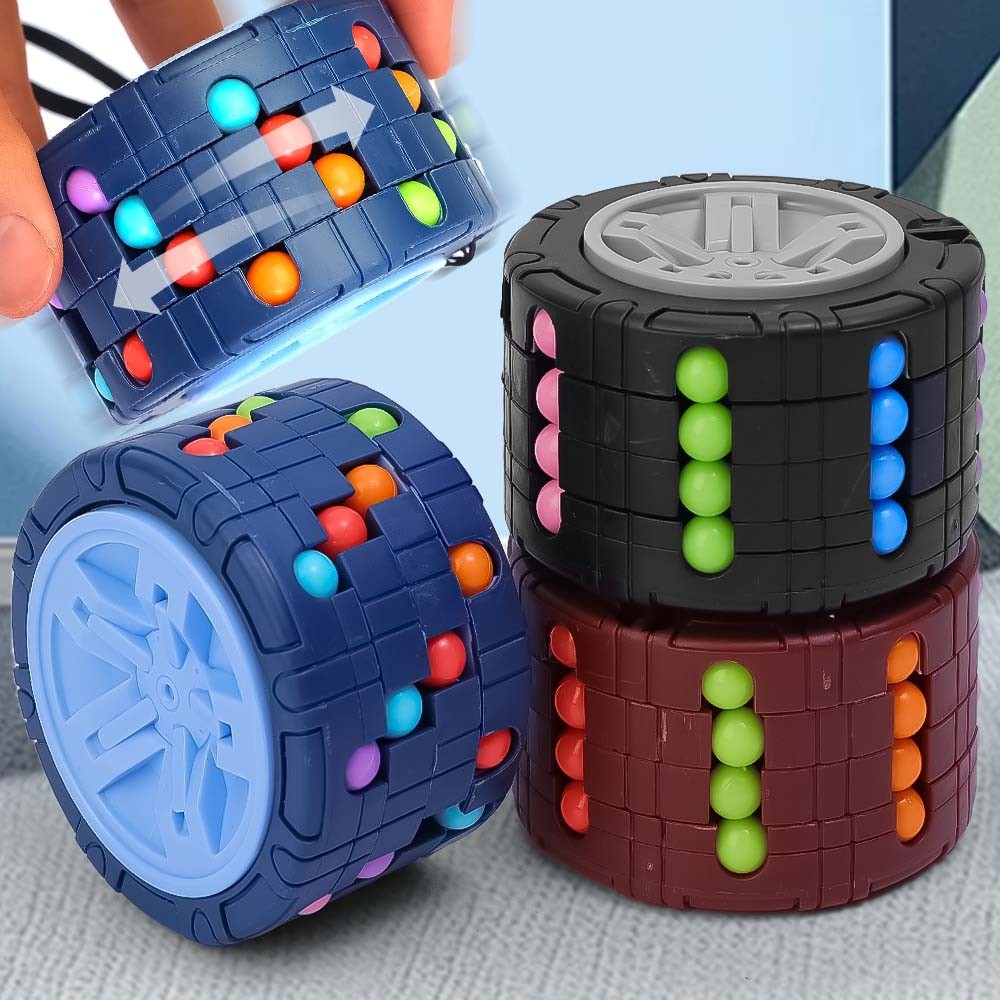 3d กระบอก Magical Bean Gyro Cube - Spinning Fingertip Gyro - Magic Bean ...