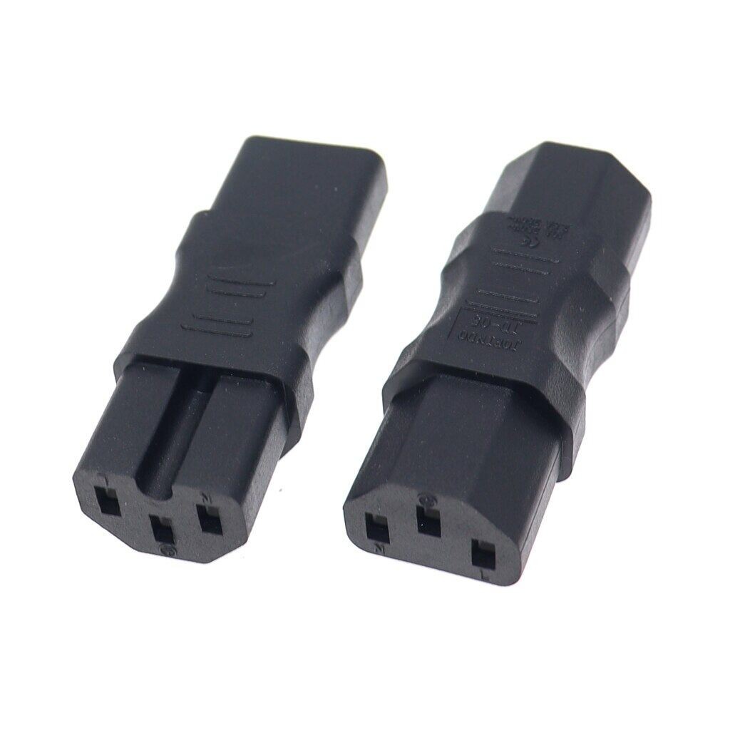 Iec 320 C13 หญิง C15 หญิงอะแดปเตอร์แปลงปลั๊ก C16 ถึง C14 PLUG CONVERTER ...