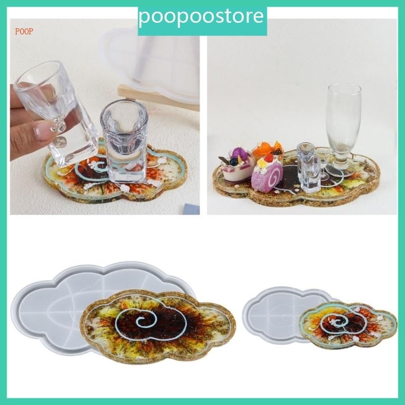Poop Cloud Shape ถาดแม่พิมพ์ DIY ต่างหูถาดเก็บเครื่องประดับผู้ถือแผ่น ...