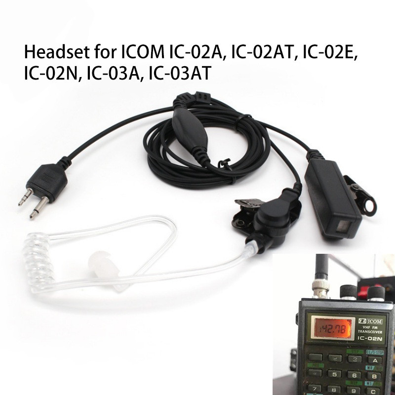 ชุดหูฟังสําหรับ Icom IC-02N, IC-02A, IC-02AT, IC-02E,IC-03A, วิทยุ IC ...