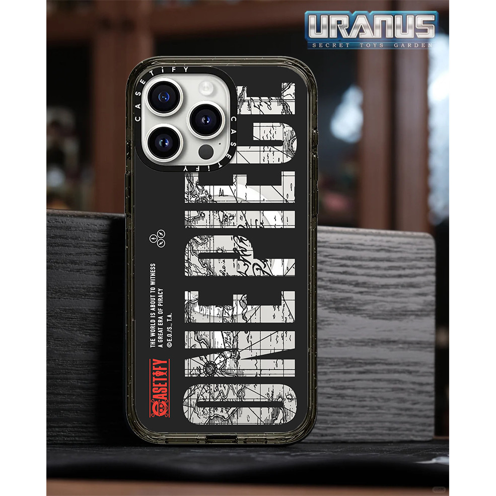 Casetify X ONE PIECE แผนที่ Impact กรณีแม่เหล็กดูดอะคริลิคแข็งกลับ TPU Edge สําหรับ Apple IPhone ...