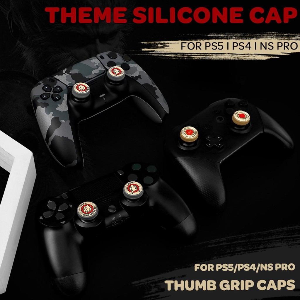 Black Myth Wukong ฝาครอบป้องกันซิลิโคนกันลื่นสําหรับ PS4/PS5/XBOX/NSPRO จอยสติ๊กหมวกเหมาะกับhoth ...