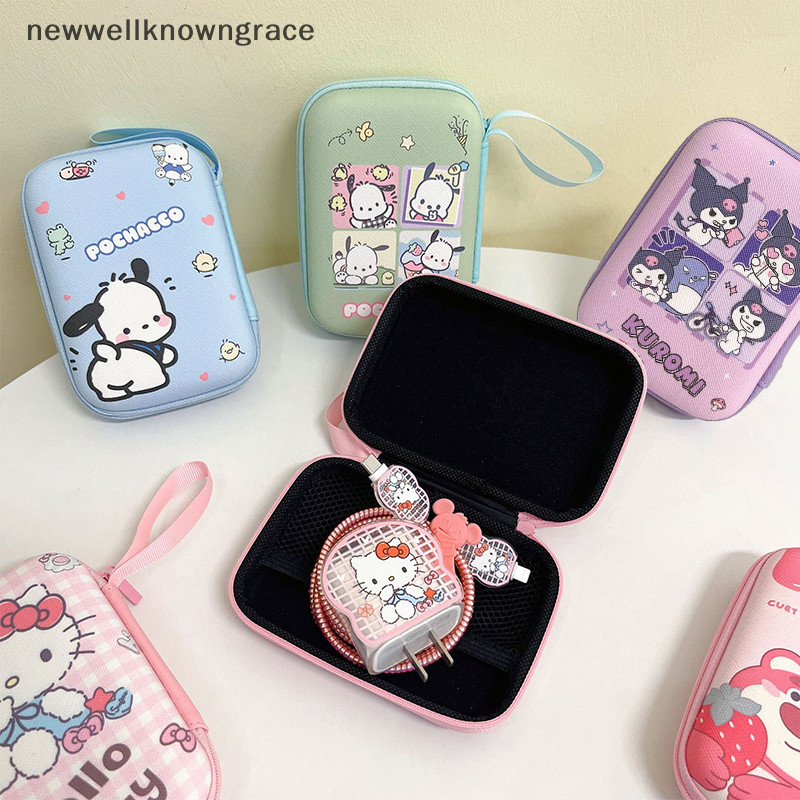 Nwth การ์ตูนน่ารัก Sanrio Anime Kitty Kuromi Pochacco หูฟังสายชาร์จ ...