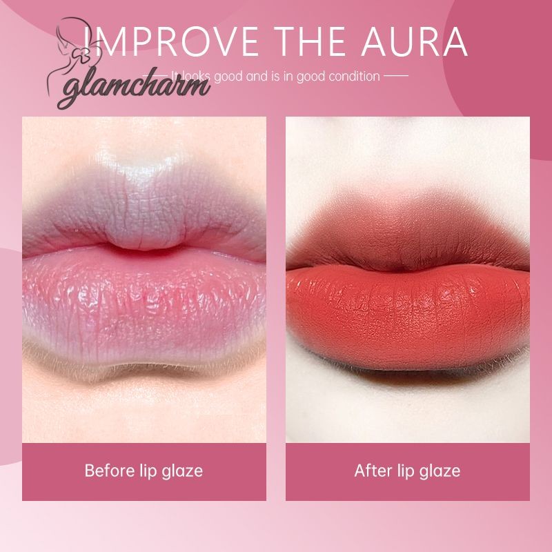 glamcharmBubble Bear Matte Lip Glaze Non-Stick Cup Mist Sense Velvet ...