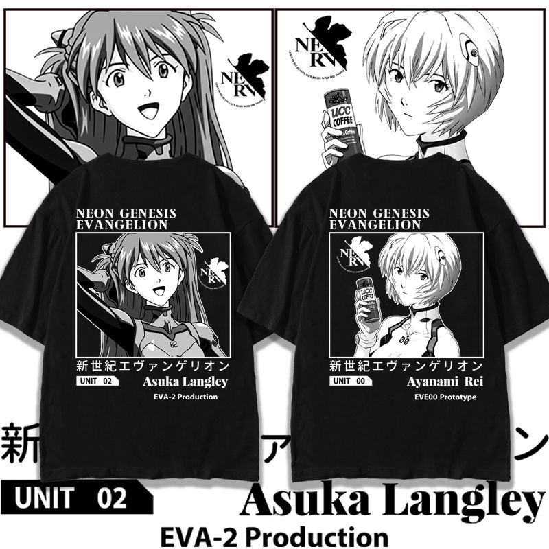 ใหม่ ใหม่ 2024 สไตล์ใหม่ eva Joint เสื้อยืดผู้ชายฤดูร้อนสองมิติ Asuka ...