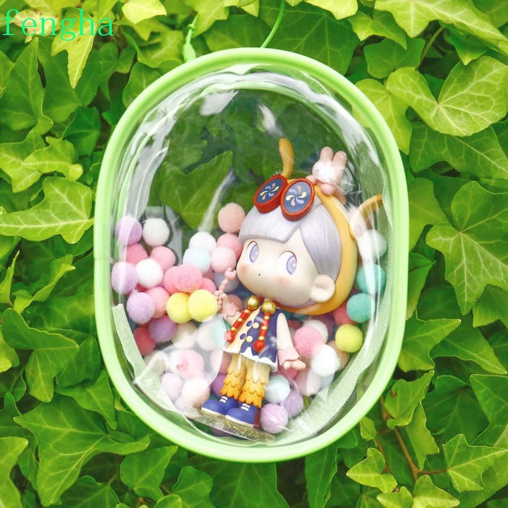Fengha Labubu Display Bag, Color Hairballs Dust-proof Labubu Doll ...