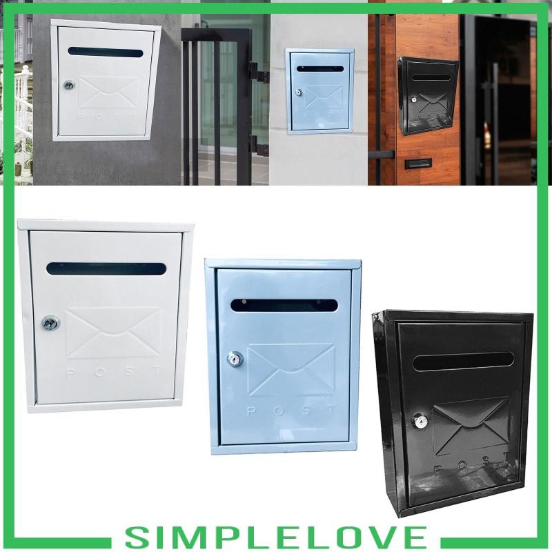 [Simple] กล่องรับจดหมายติดผนังแบบล็อคได้ Outdoor Mail Box Heavy Duty 8 ...