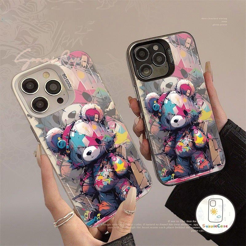 แฟชั่น รุนแรง หมีเคส Realme C11 C25 C51 C11 C21 C17 C35 C53 C67 C20 C33 ...