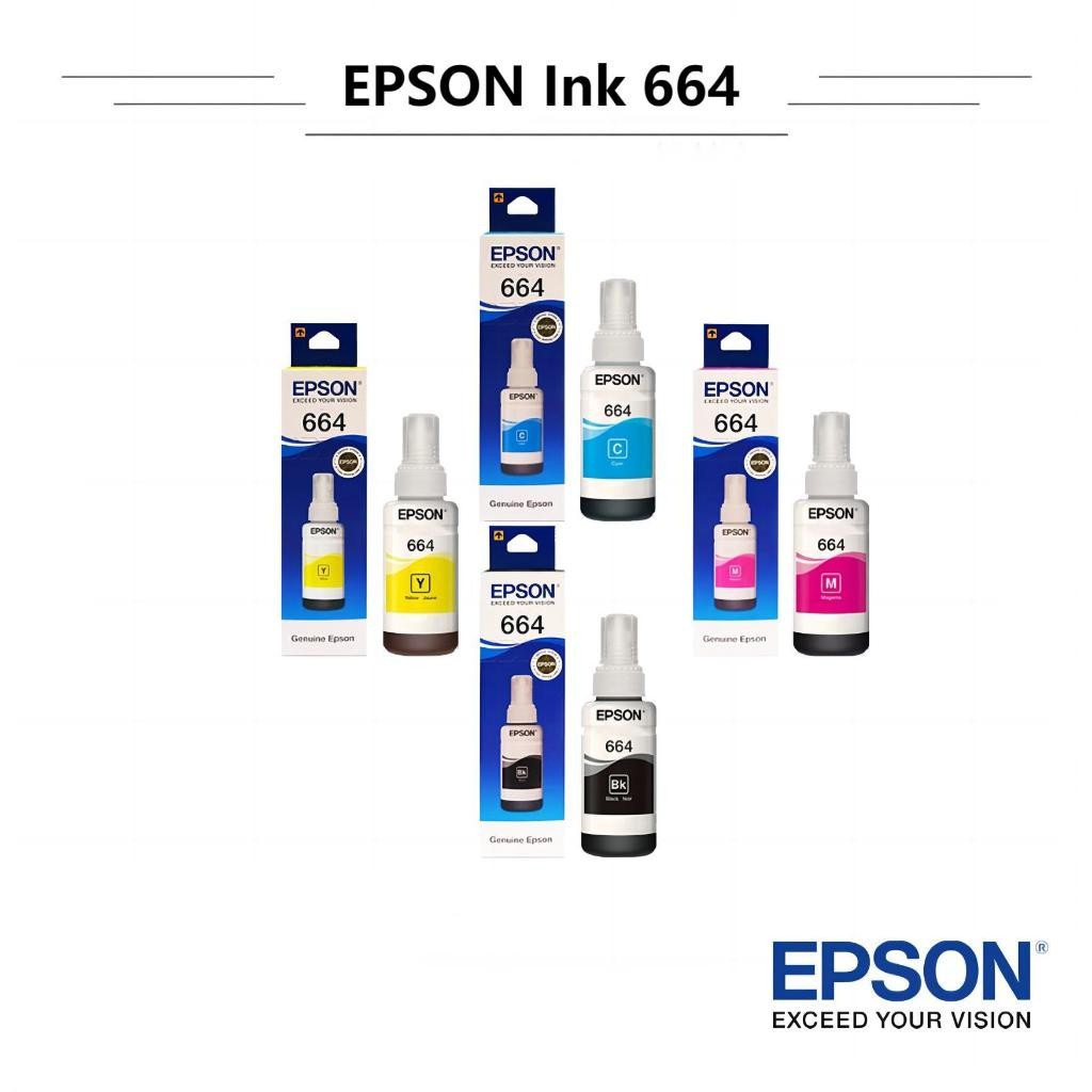 หมึกเติมของแท้ Epson รุ่น 664 T664 L100 L120 L200 L210 L220 L360 L365 ...