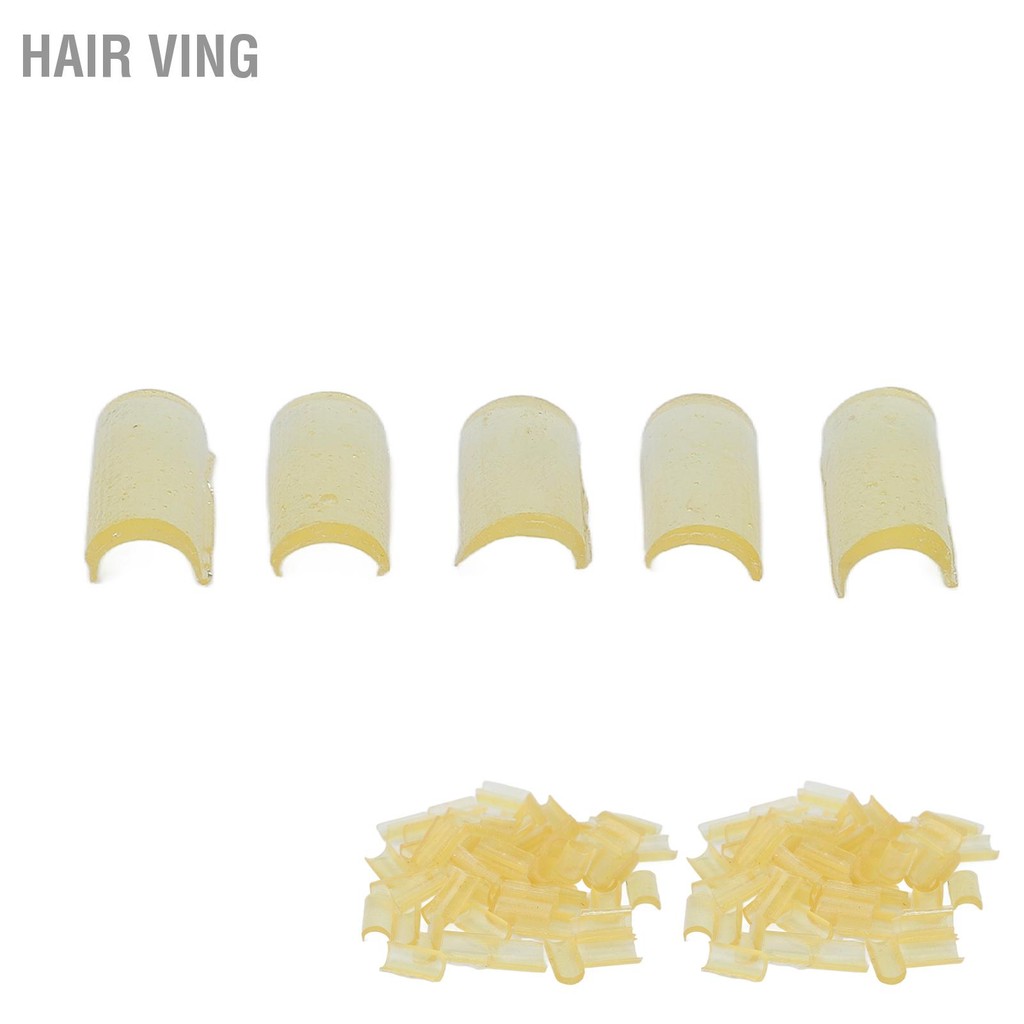HaiR Ving 2 กระเป๋า Hair Extension เม็ดลูกปัดสีเหลือง Professional U ...