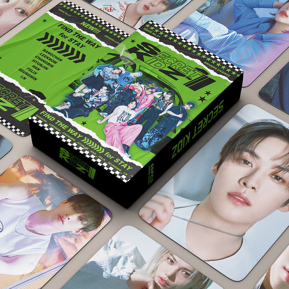 55 ชิ้น STRAY KIDS SKZ HOP การ์ด Lomo สูญเสีย My Breath Magic School ...