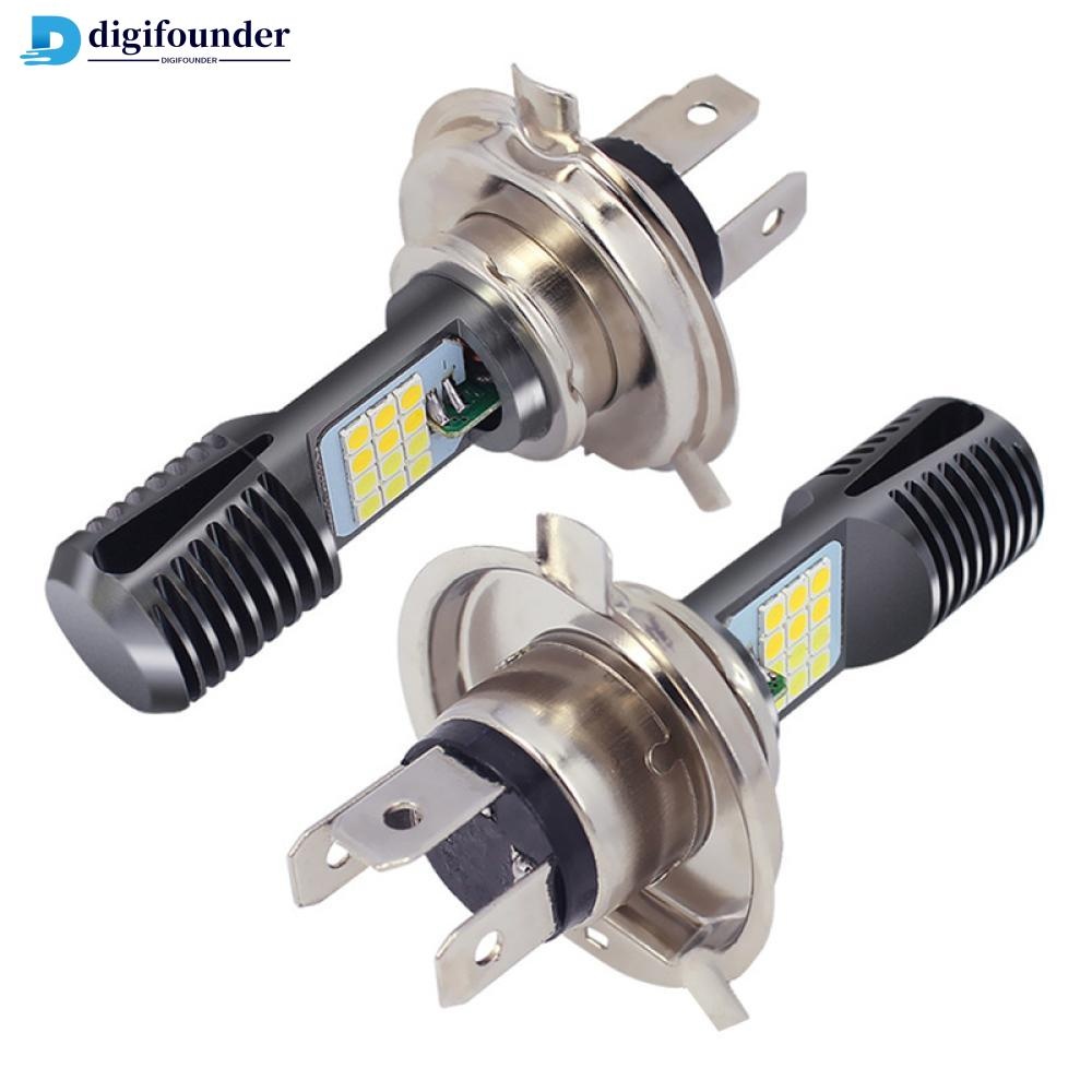 Digifounder ไฟหน้ารถจักรยานยนต์ H4 BA20D PX15D 24 LED Super Bright โคม ...