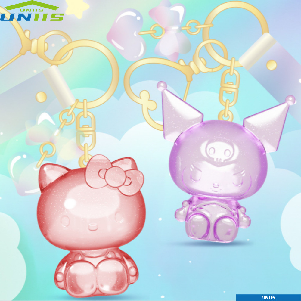 พวงกุญแจ UNIIS, พวงกุญแจ Kawaii Hello Kitty, ของขวัญจี้กระเป๋าใส Sanrio กระพริบ | Shopee Thailand