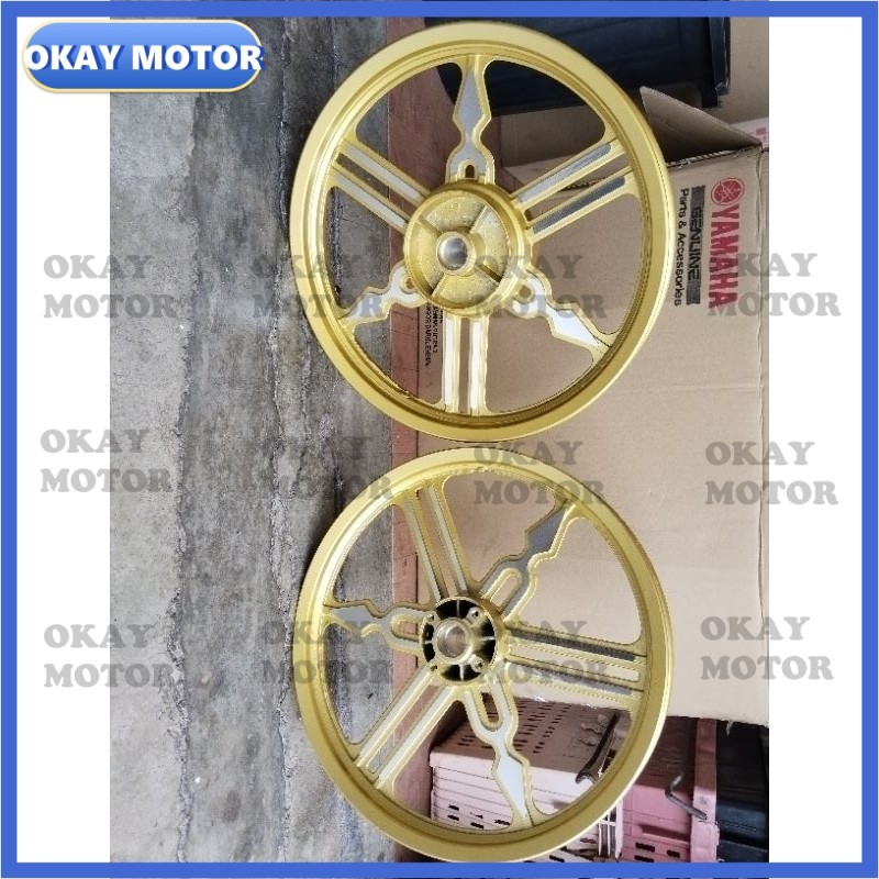 สีดํา 160/185x17 โลโก้ Yamaha lc135 lc4s lc135 4s Lagenda 110/115 sport ...