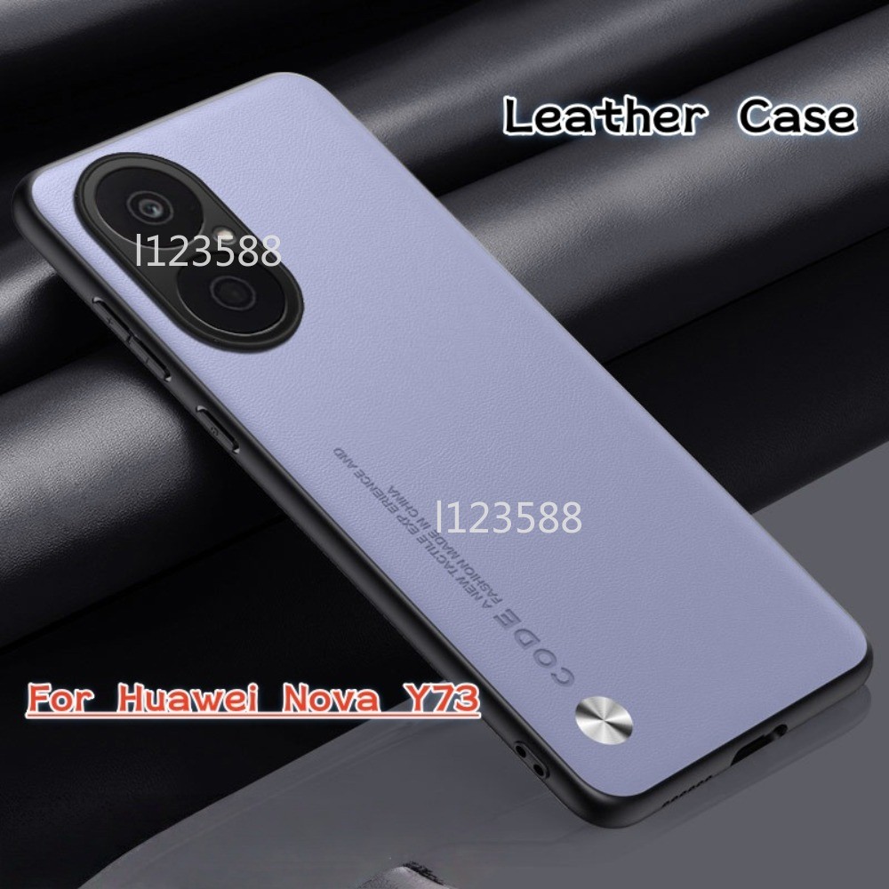 สําหรับ Huawei Nova Y73 4G Luxury Matte ธรรมดาผิวหนังเคสโทรศัพท์สําหรับ ...