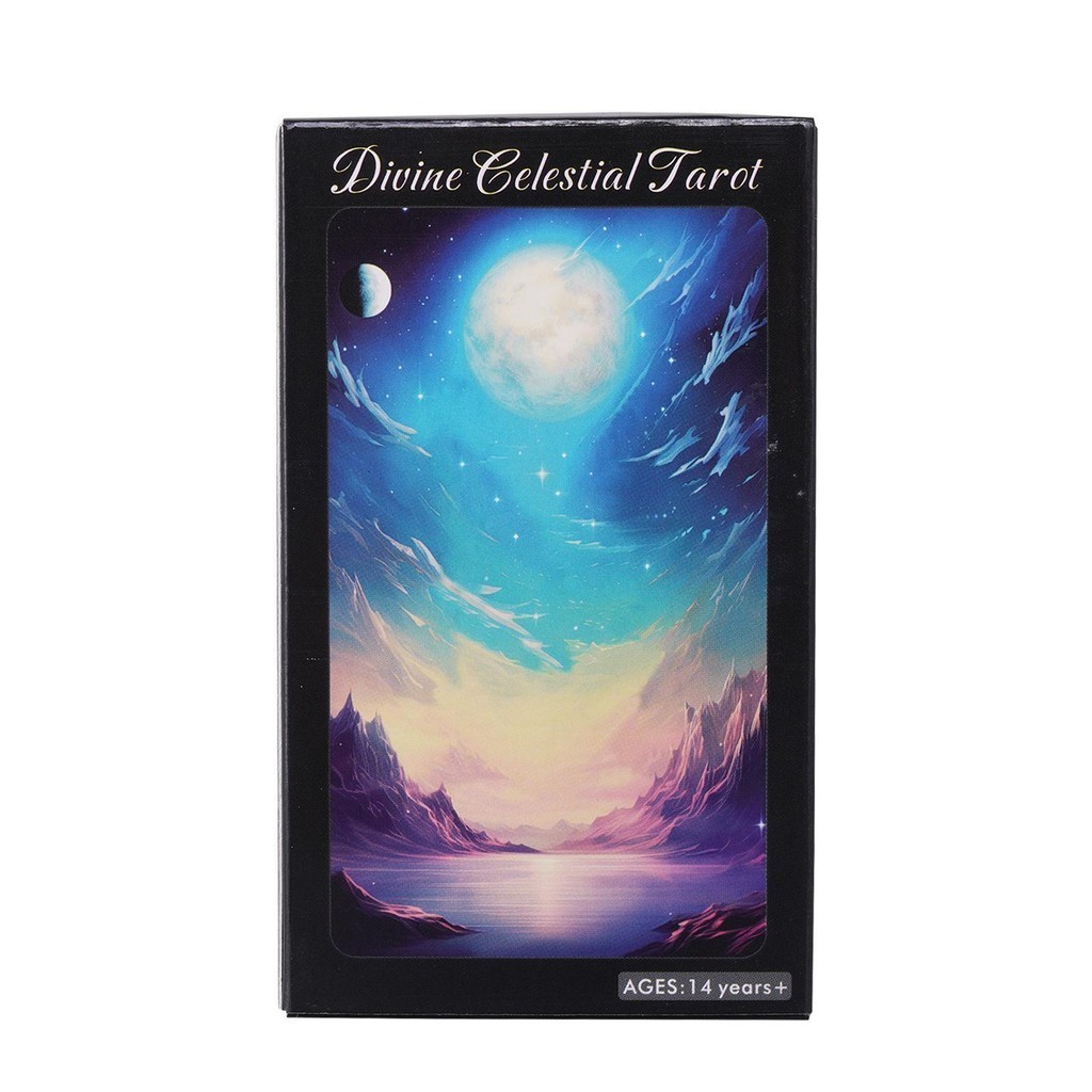 Divine Celestial Tarot Solitaire ของเล่นไพ่ทาโรต์เกมสําหรับ Divination Vibrant Image Board เกม ...