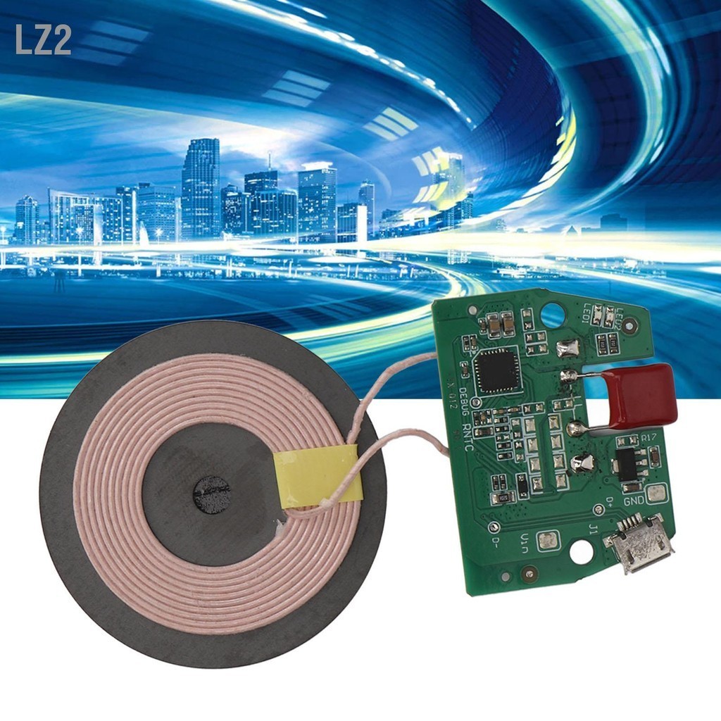 LZ2 โมดูลชาร์จไร้สาย QI มาตรฐาน Fast CHARGING Micro USB พอร์ต COIL DIY ...