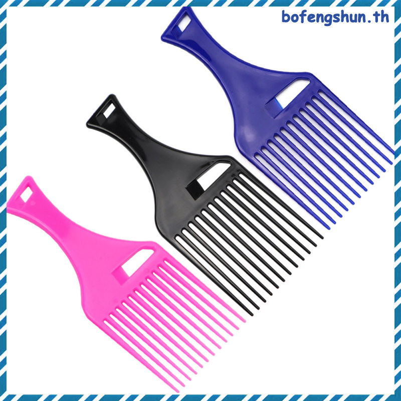 หวี หวี Curl Lift ผมชาย Salon จัดแต่งทรงผมเครื่องมือฟันกว้าง Detangling ...