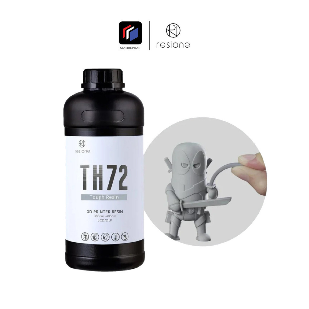 Resione TH72 เรซิ่น 3D Print สีเทา มีความเหนียวเป็นพิเศษ ดัดและงอได้ ...