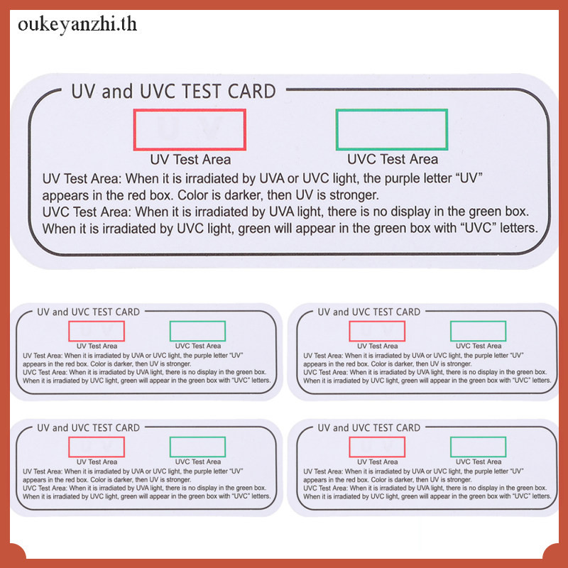 การ์ดทดสอบ UV แถบทดสอบแสงทดสอบกระดาษ Uvb Identifying Uvc-uva Tools oukenzhi | Shopee Thailand